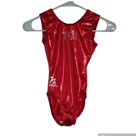 Milano | Swim | Milano Sleeveless Tank Gymnastics Leotard Red 3 | Poshmark